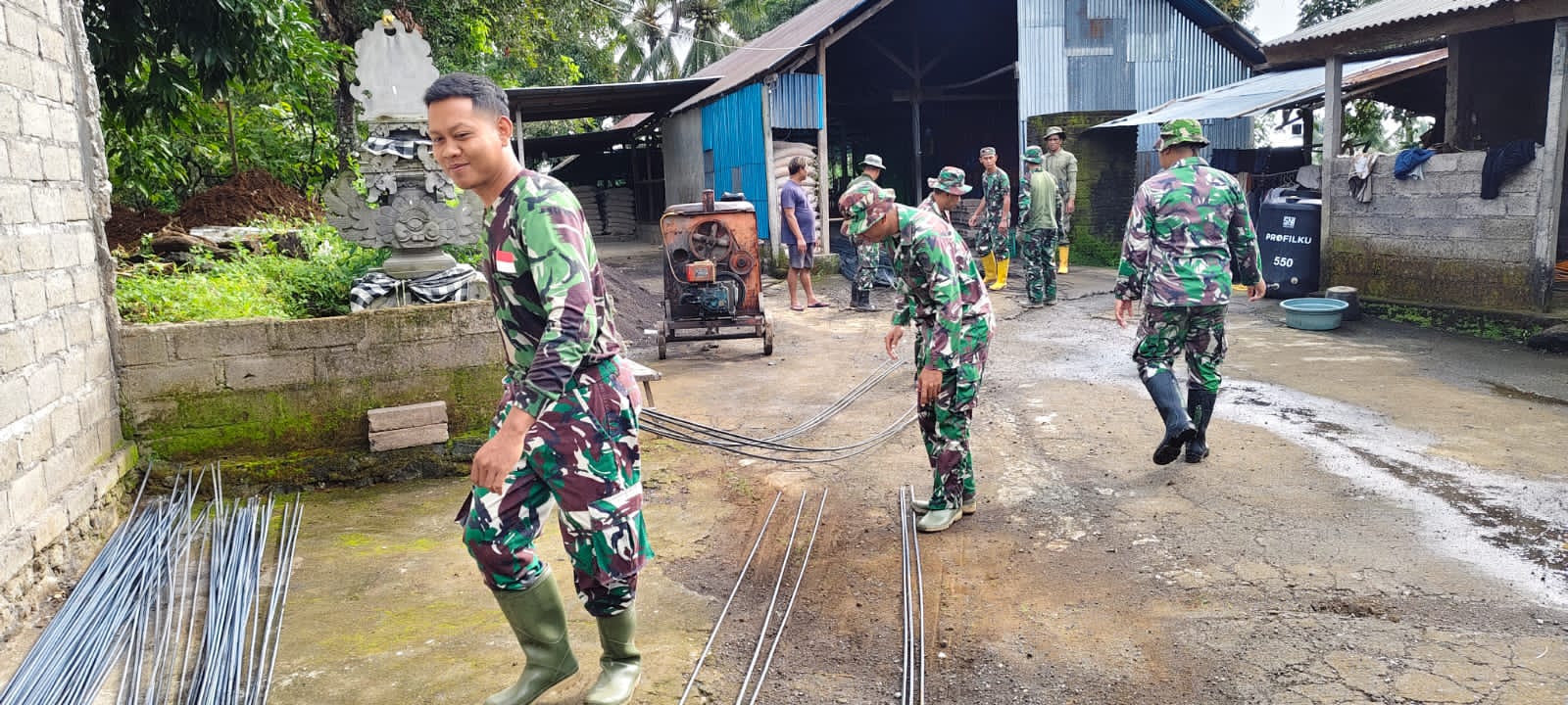 Hari Ke-4 TMMD Ke-124: Satgas TMMD Bangun Resevoar Air Bersih di Desa Depeha - Sinartimur